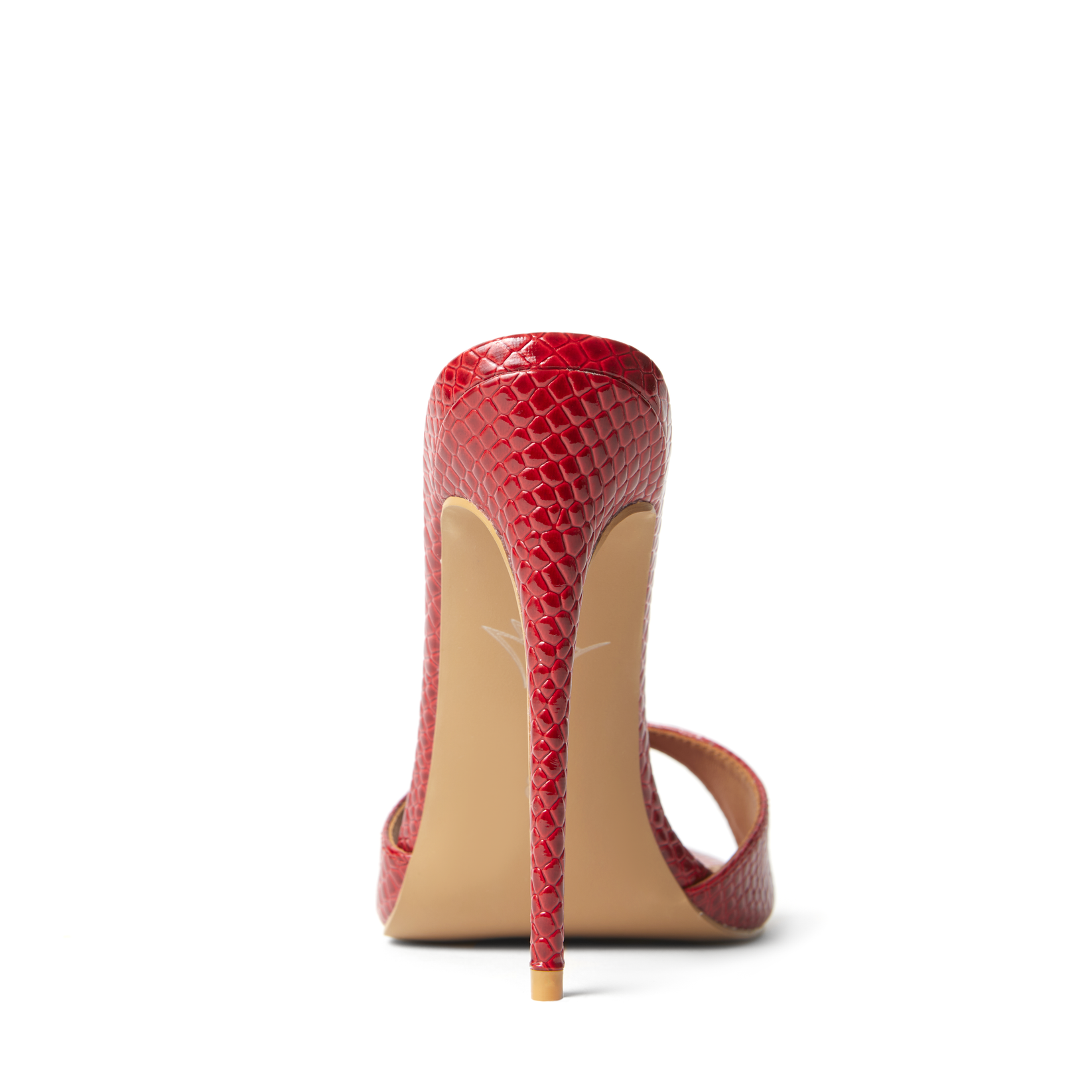 Gia Red Reptile Vegan Mules 120 mm – Cult of Coquette