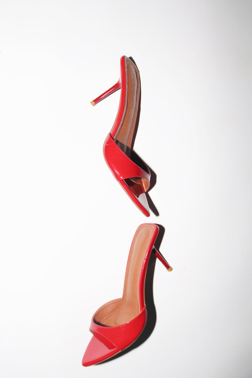 Zena Red Patent Vegan Mules 80 mm – Cult of Coquette