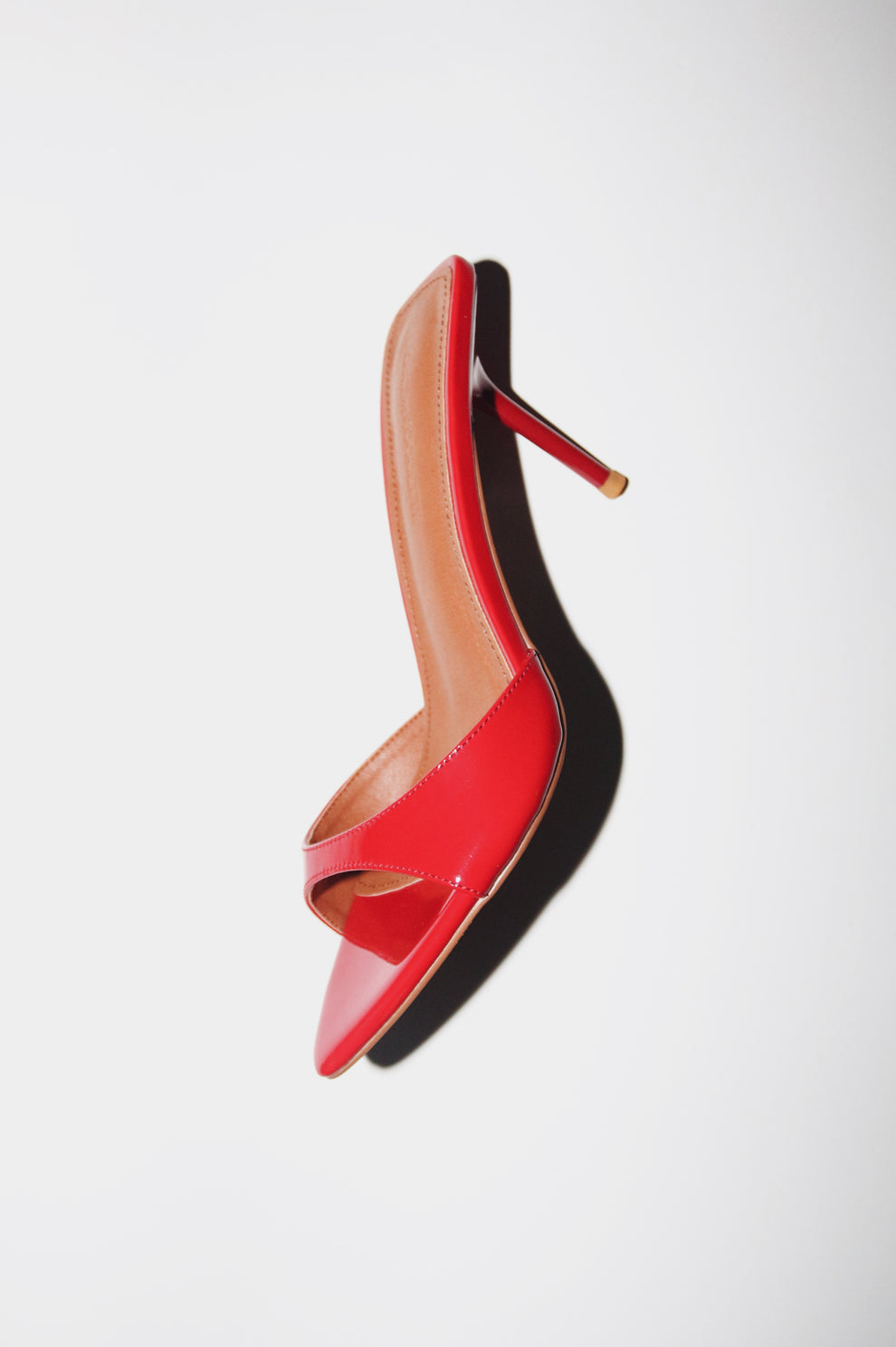 Zena Red Patent Vegan Mules 80 mm – Cult of Coquette